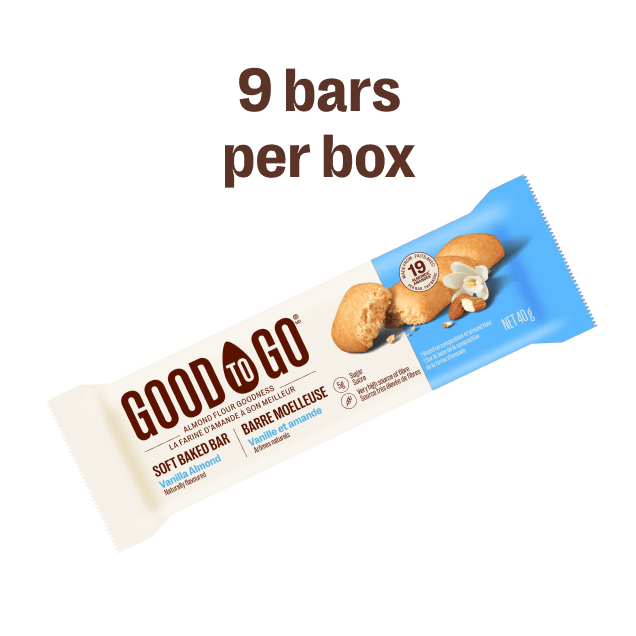 GOOD TO GO Vanilla Almond Soft Baked Bar | Shop Now – GoodToGo - Canada